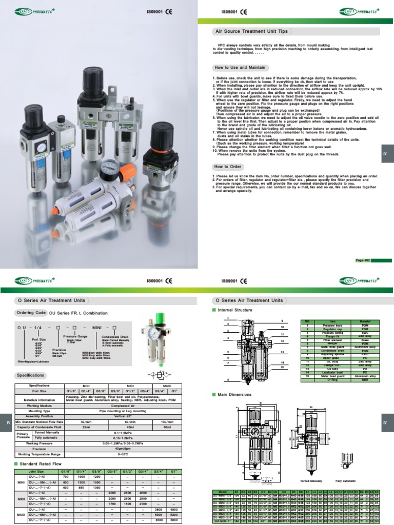 FRL PDF | PDF | Lubricant | Valve
