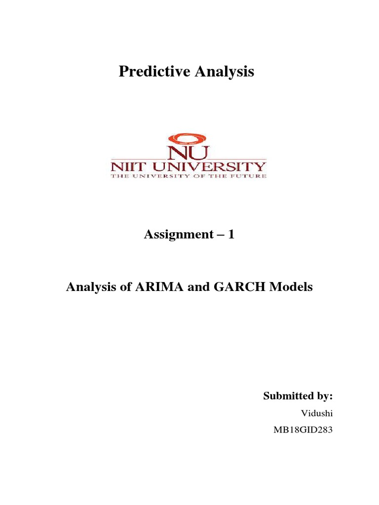 Analysis of ARIMA and GARCH Model | PDF | Autoregressive Integrated ...