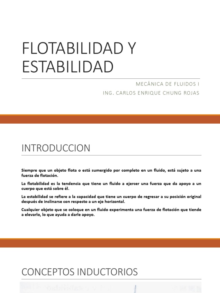 Flotabilidad y Estabilidad | PDF | Peso | Fuerza