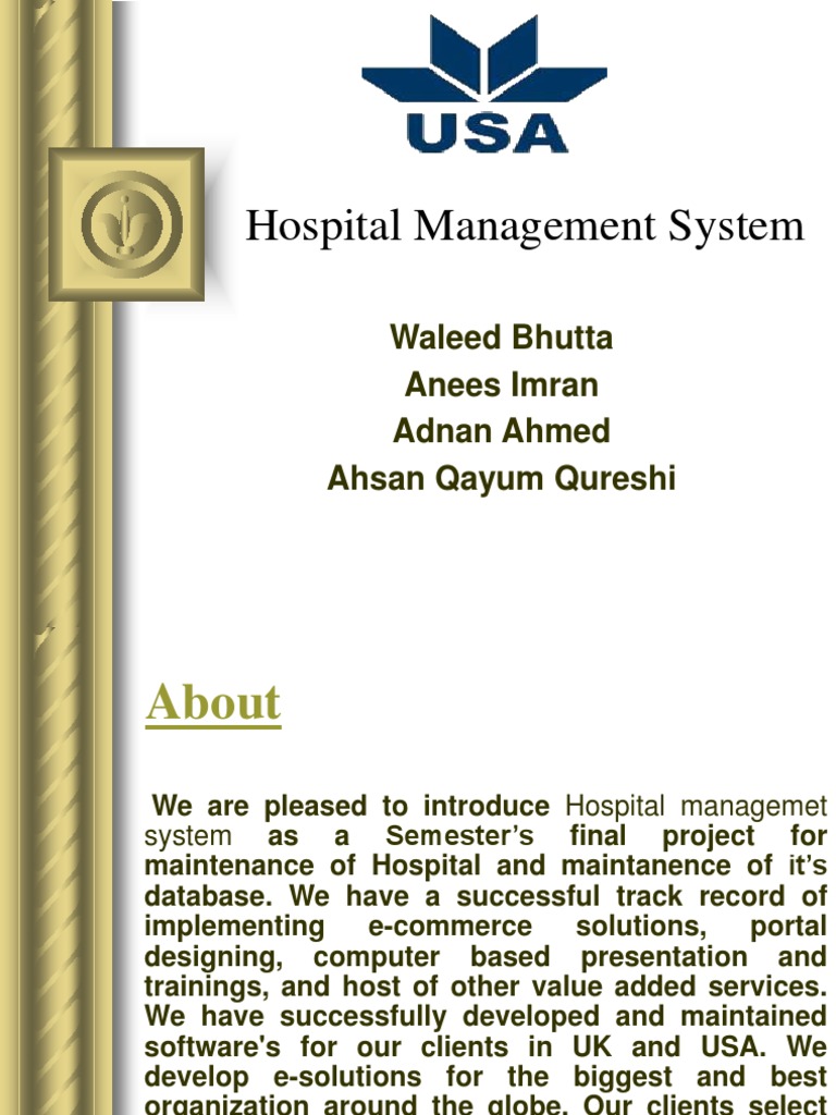 Hospital Management System | PDF