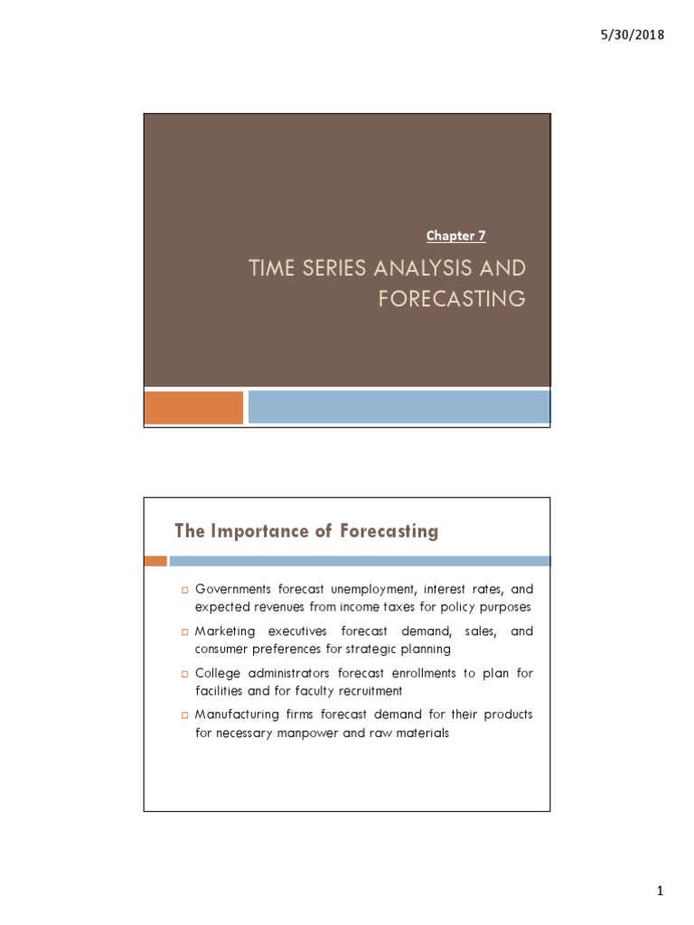 Time Series Analysis & Forecast | PDF | Forecasting | Regression Analysis