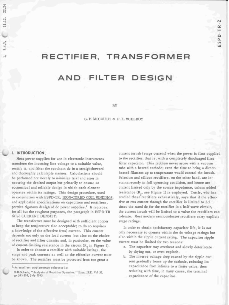 Rigorous Design of DC Power Supplies: A Generalized Approach to Calculating Rectifier ...