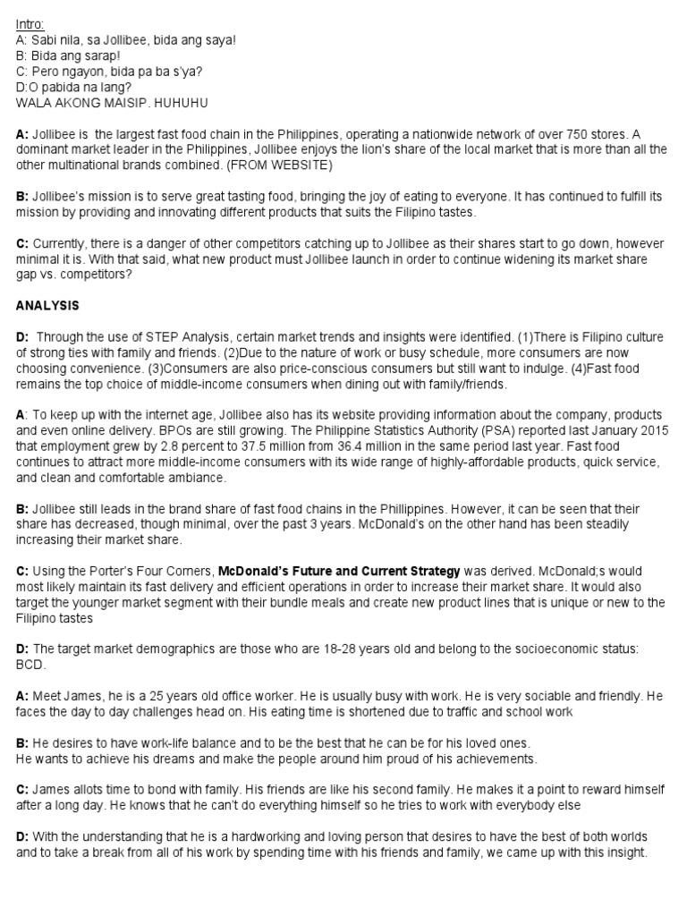 BA 178 Jollibee Script | Download Free PDF | Hashtag | Advertising