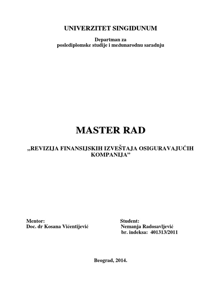 US - Interna Kontrola I Revizija | PDF