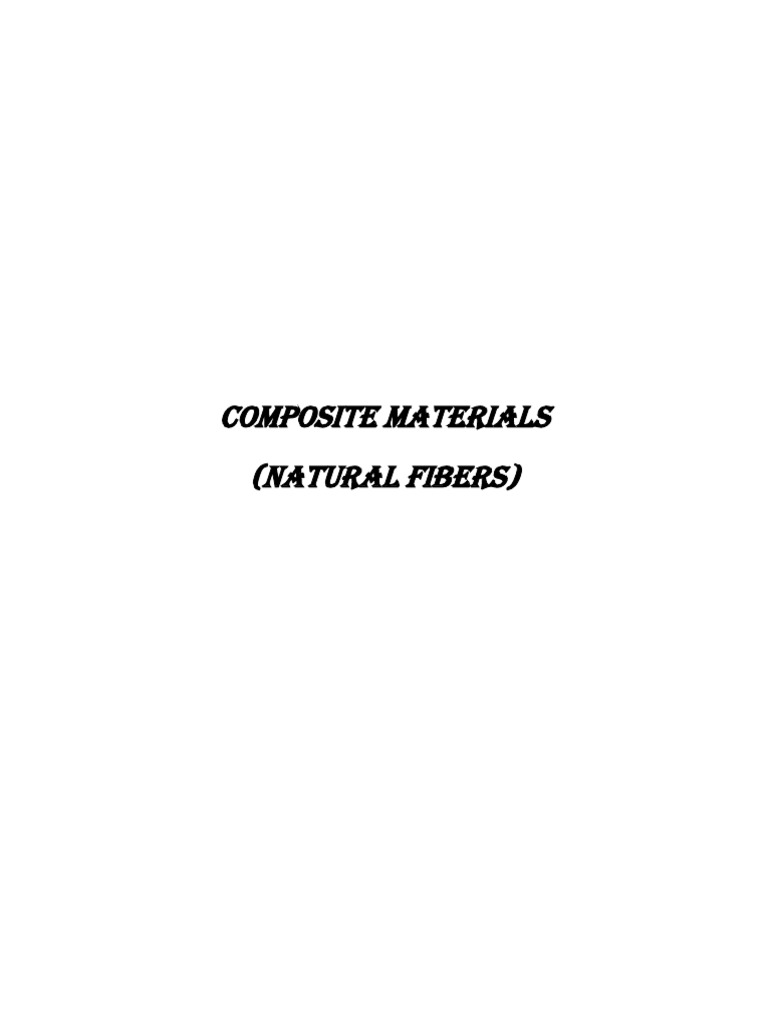 Composite Materials | PDF