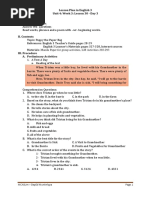 A Lesson Plan in English Grade 3 | PDF | Lesson Plan | Lemonade