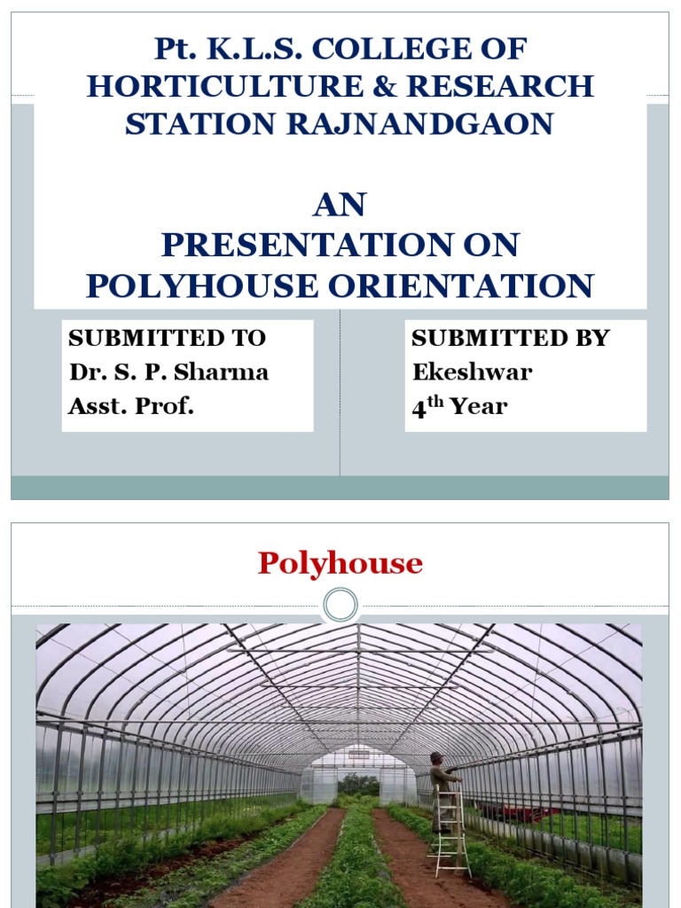 Polyhouse | PDF | Horticulture | Structural Load