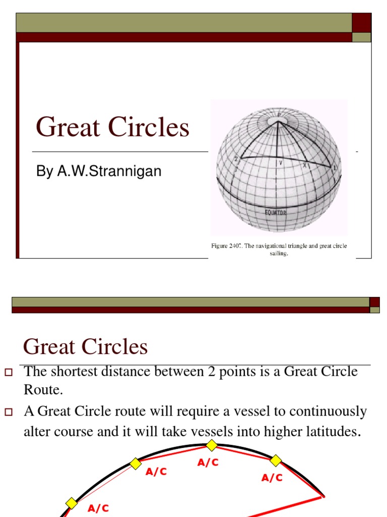 Great Circles | PDF | Latitude | Triangle