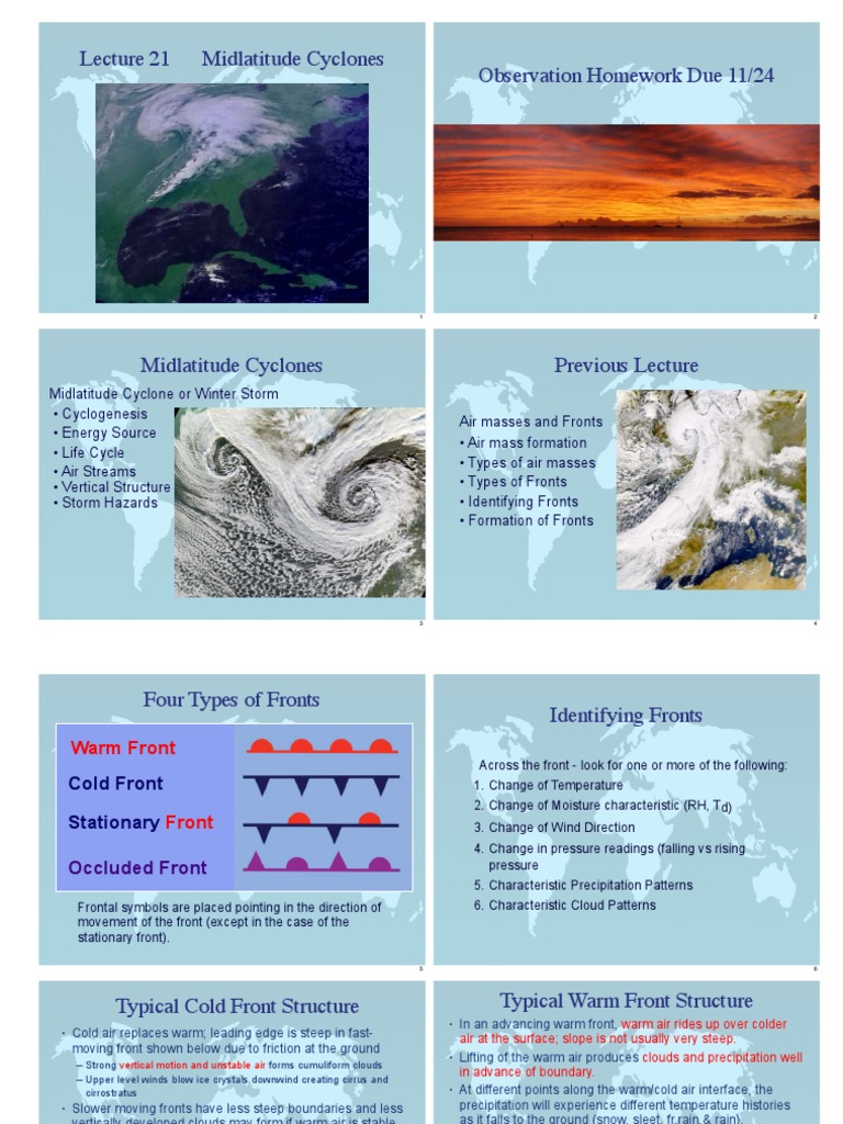 Mid Latitude Cyclones PDF | PDF | Cyclone | Cloud