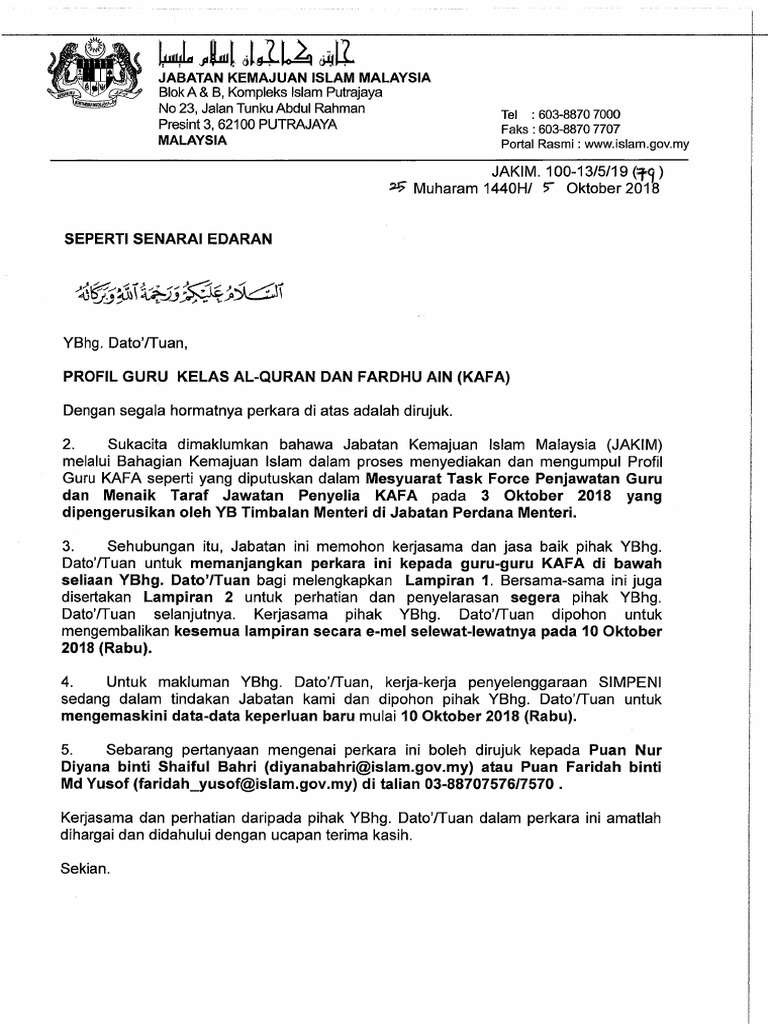 Contoh Surat Rasmi | PDF