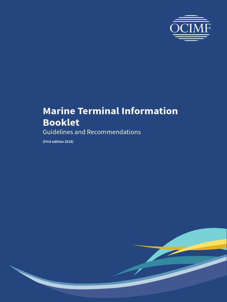 Marine Terminal Information Booklet Guidelines and Recommendations PDF ...