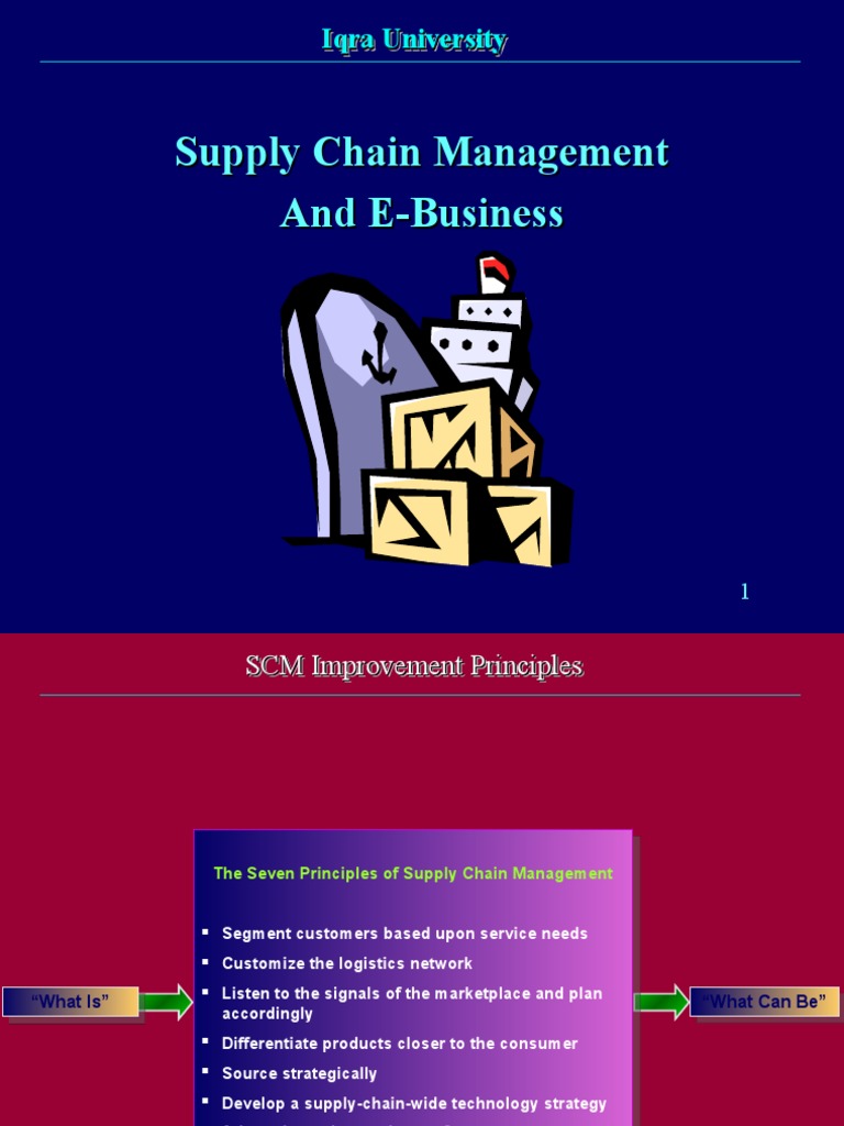 SCM and E-Business | PDF | Supply Chain | Procurement