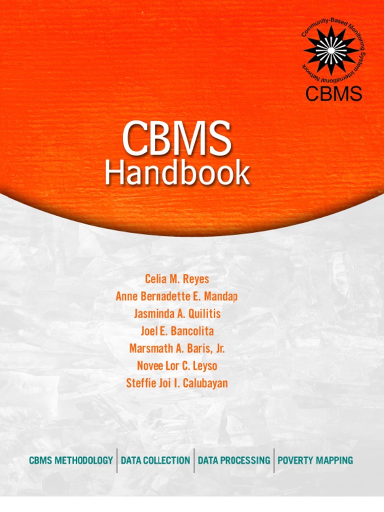 CBMS Handbook FINAL Secured 0 | PDF | International Development | Census
