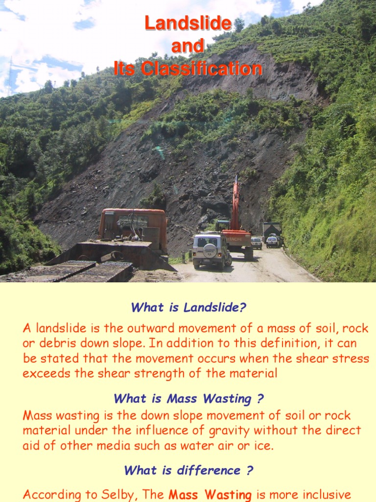 Types and Classification of Landslides | PDF | Landslide | Geology