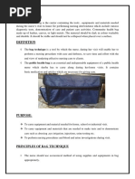 CHN Bag-Technique CHECKLIST | PDF | Hand Washing | Health Care