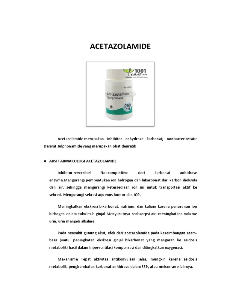ACETAZOLAMIDE | PDF