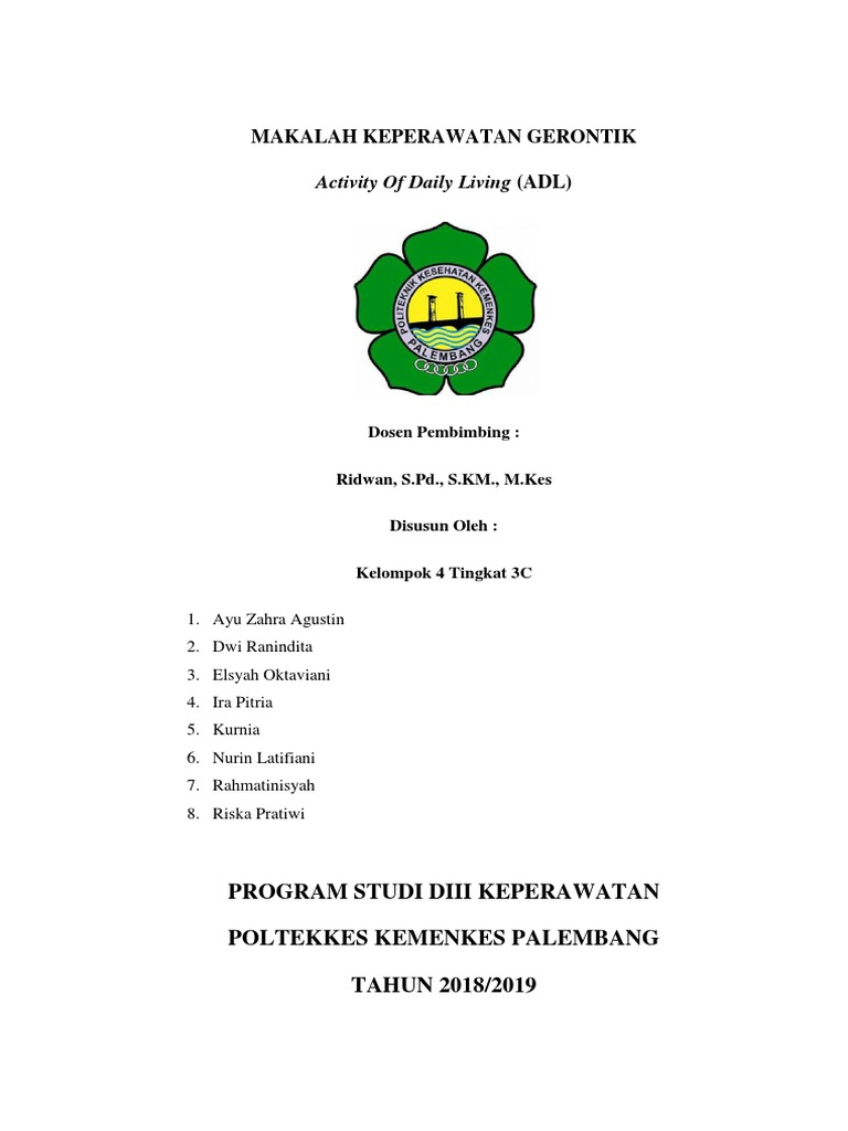 Cover Makalah Kel 3 Pak Iwan Gerontik | PDF