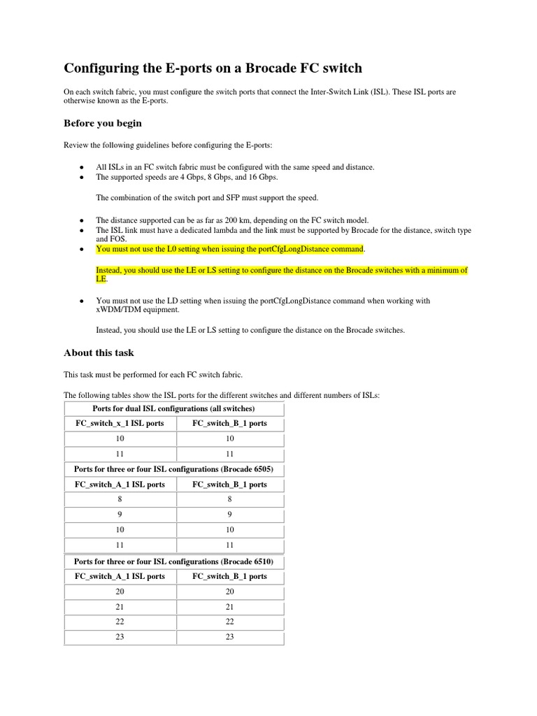 Configuring The E-Port in ISL | PDF | Electronic Engineering ...