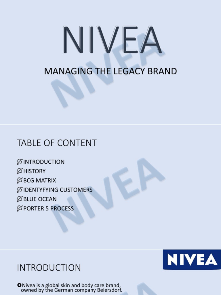 Nivea | PDF | Brand | Business Economics