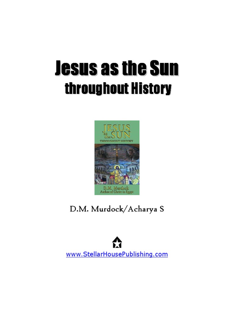 Jesus as Solar Symbolism in History | PDF | Solar Deity | Yahweh