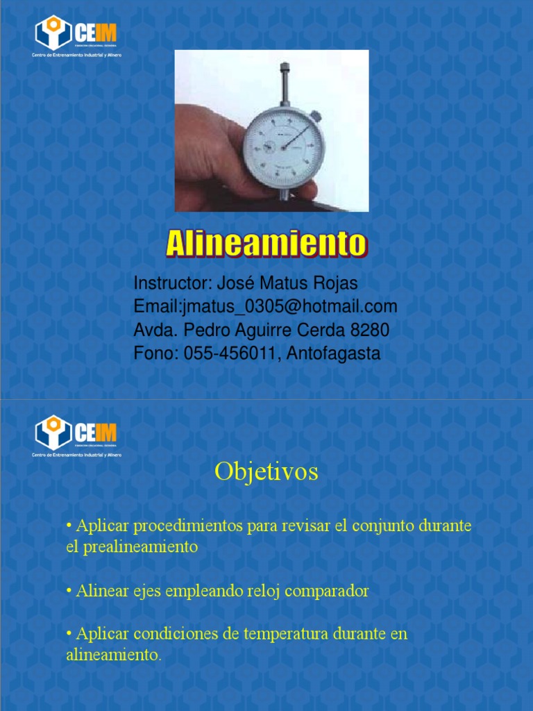 Alineación de Ejes con Reloj Comparador | PDF | Expansión térmica ...