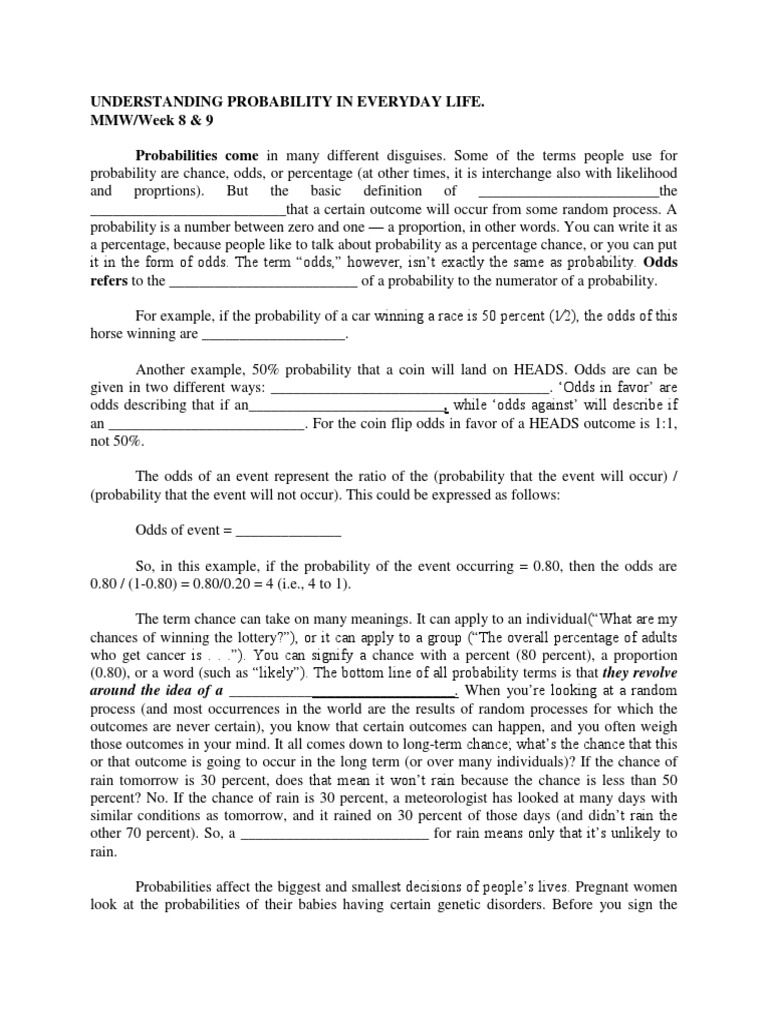 Understanding the Four Major Approaches to Calculating Probabilities in ...