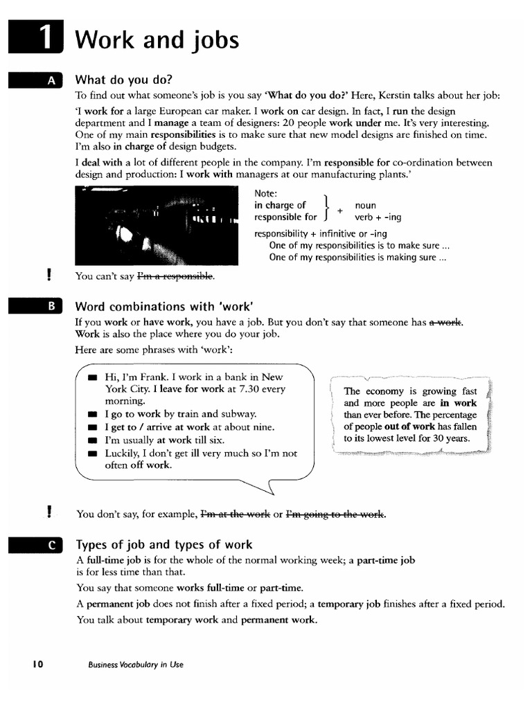 Work and Jobs | PDF | Teaching And Learning | Further Education