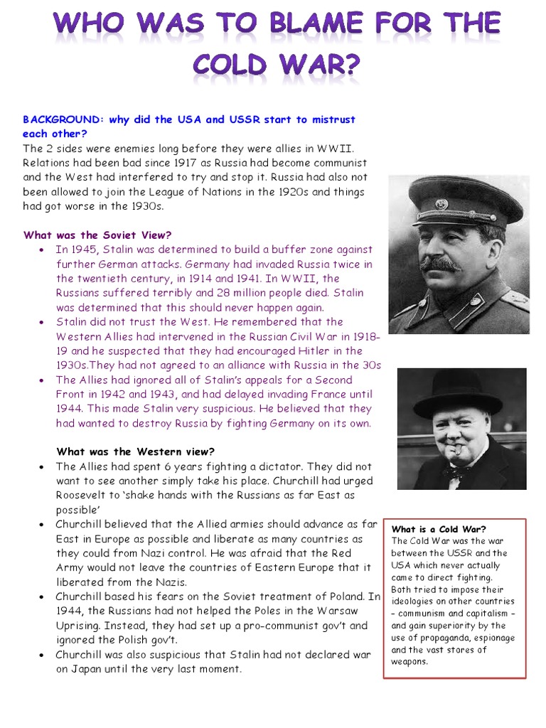 Origins of Cold War Revision | Download Free PDF | World War II ...