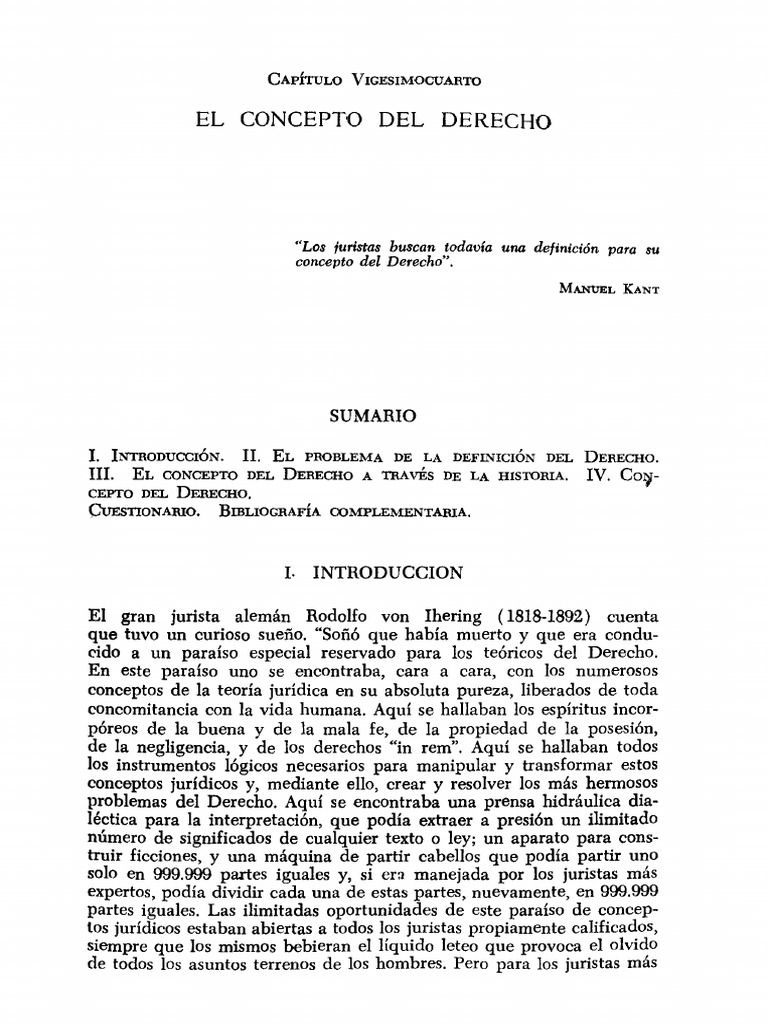 El Concepto de Derecho - Maximo Pacheco | PDF | Conocimiento | Metafísica