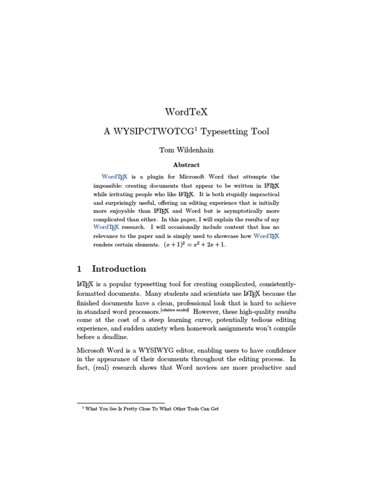 Word Tex | PDF | Microsoft Word | Typefaces