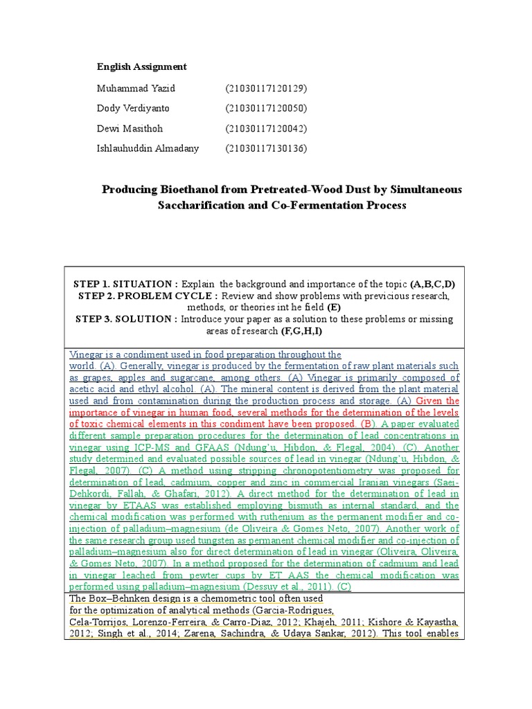 Producing Bioethanol From Pretreated-Wood Dust by Simultaneous ...