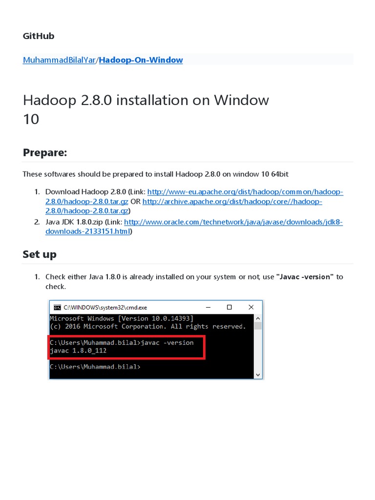 05 InstalacionWindows | PDF | Zip (File Format) | Apache Hadoop