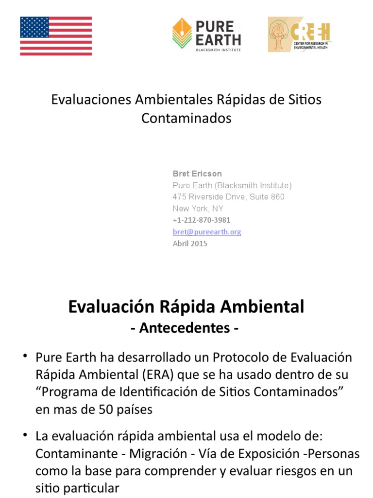 3 PPT Rapid Environmental Assessment | PDF | Ciencia y matemáticas ...