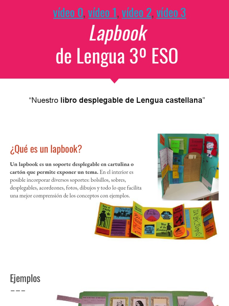 Lapbook de Lengua | PDF | Artes del Lenguaje y Comunicación