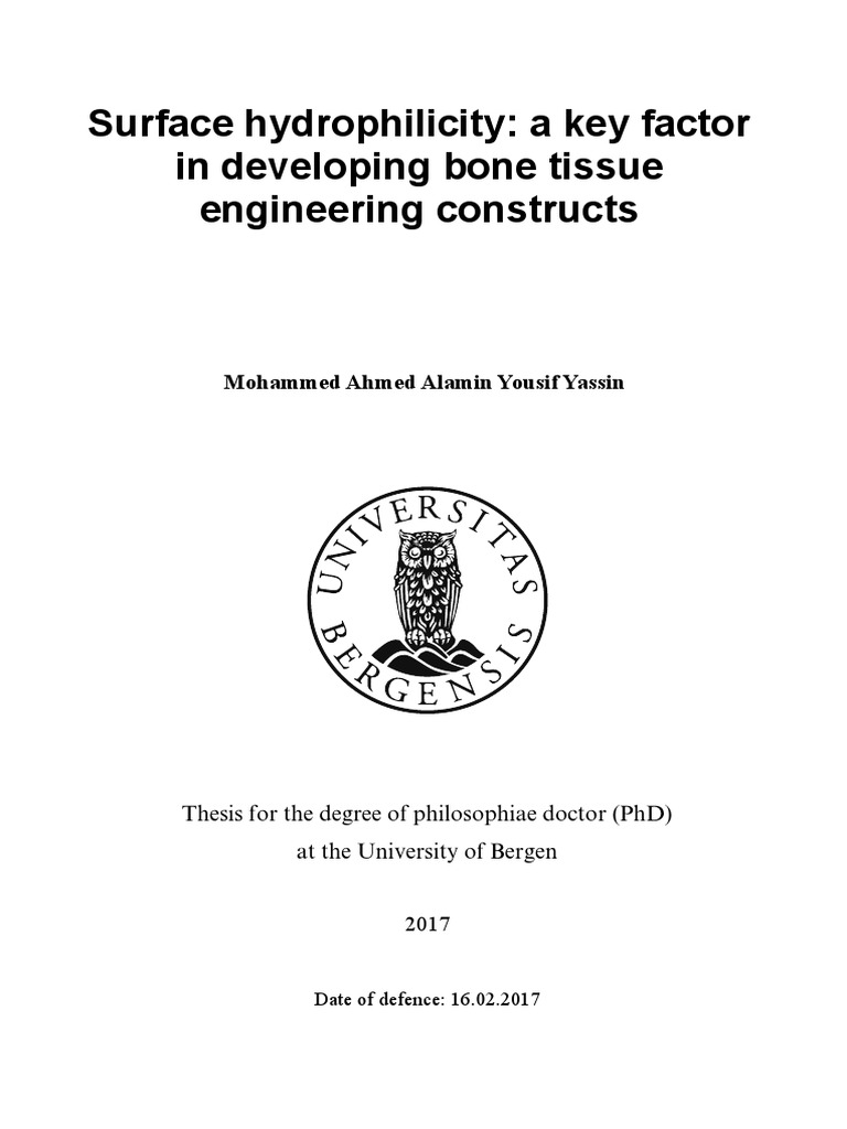 Yousif Yassin PDF | PDF | Tissue Engineering | Osteoblast