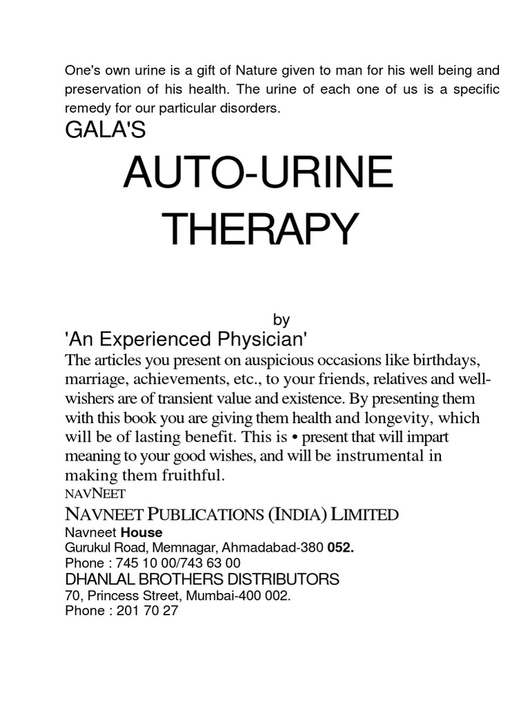 Auto Urine Therapy PDF | PDF | Urine | Physician