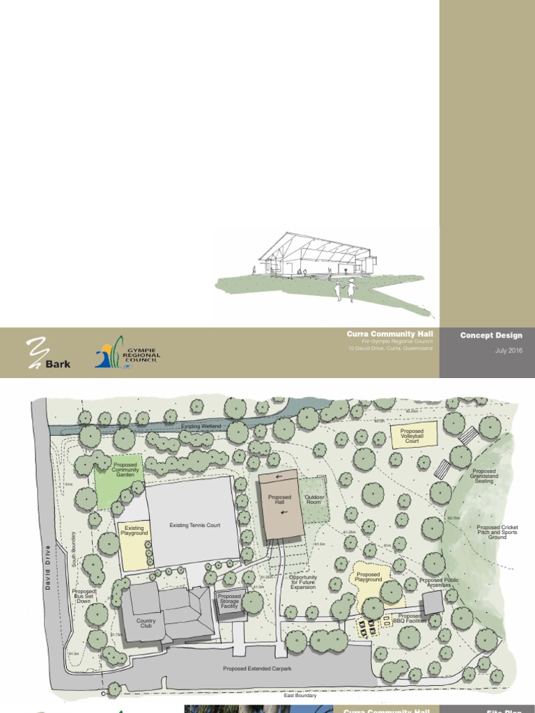 Curra Community Complex Concept Design | PDF | Roof | Design