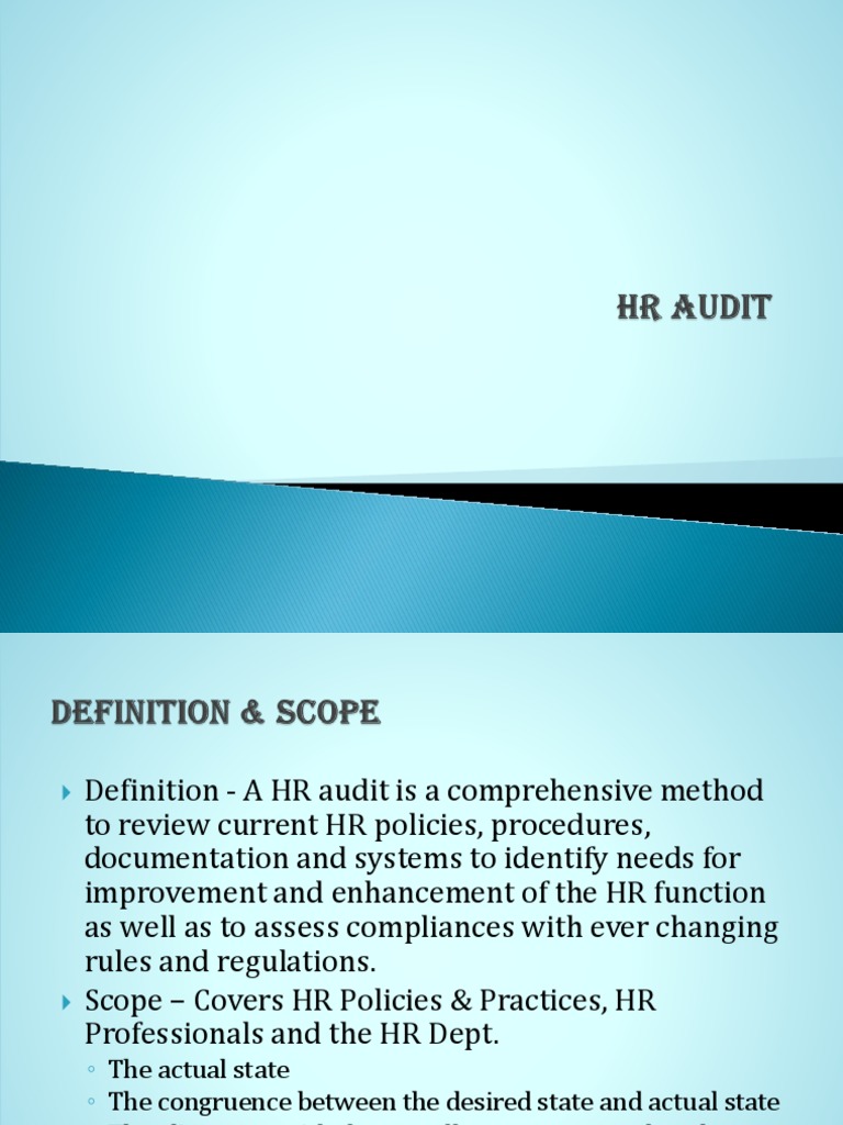 HR Audit-1 | PDF | Human Resources | Employment