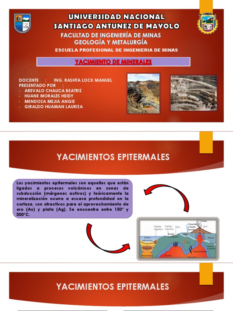 Yacimientos | PDF | Minerales | Magma