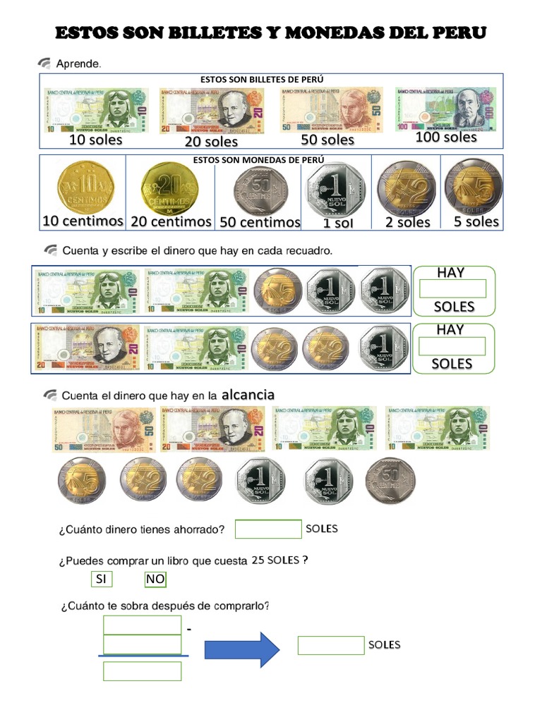 Billetes y Mondeas Primaria | PDF | Moneda | Mercado de divisas