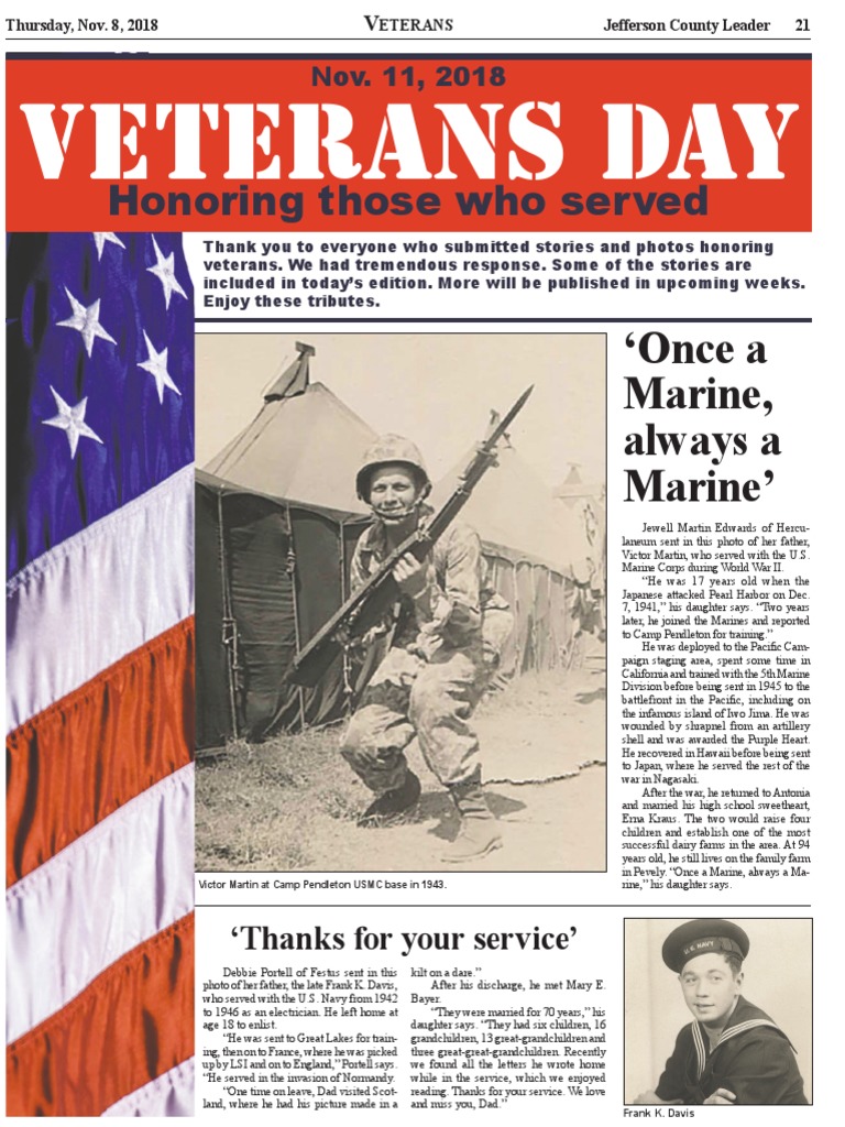 23 Best Special Section Veterans | PDF | United States Marine Corps ...