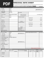 CS Form No. 212 Revised Personal Data Sheet 2 - New | PDF | Passport ...
