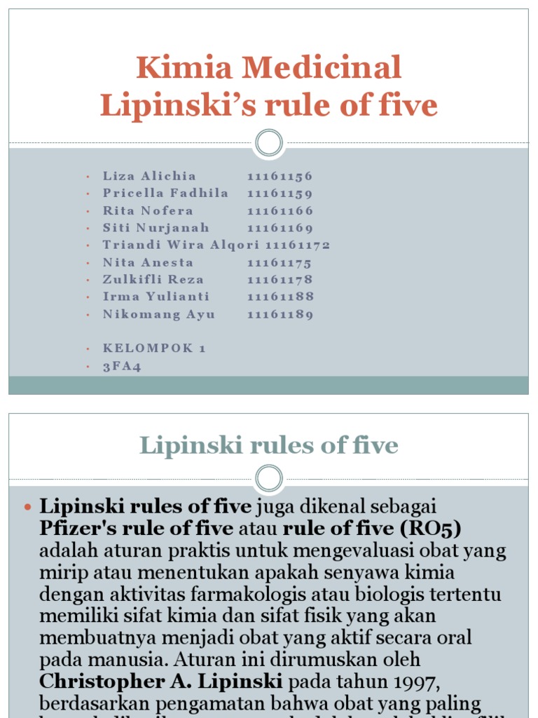 5 Ruler Lipinski | PDF | Kesehatan Holistik