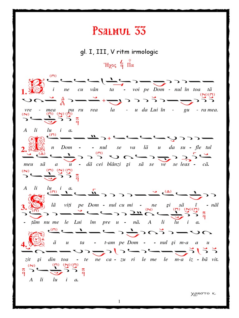Psalmul 33 - Sfânta Mănăstire Putna PDF | PDF