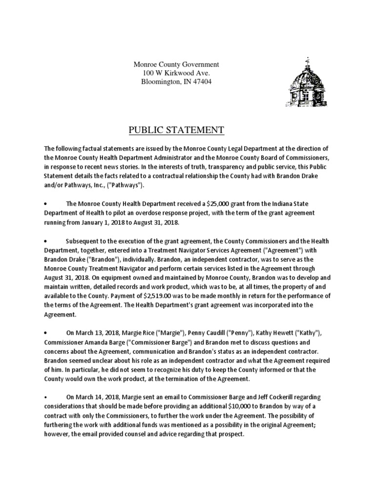 Pathways Public Statement | PDF | Payments | Government