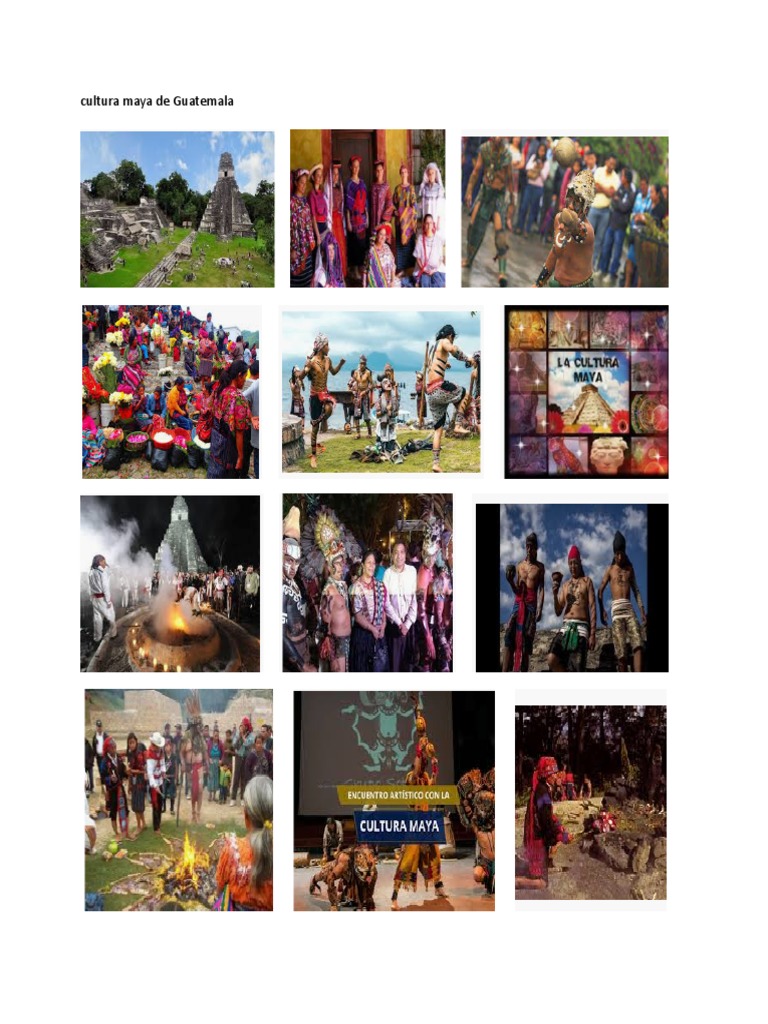 Cultura Maya de Guatemala | PDF