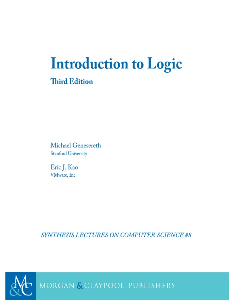 Michael Genesereth, Introduction To Logic-Morgan (2017) | PDF | Logical Consequence | First ...