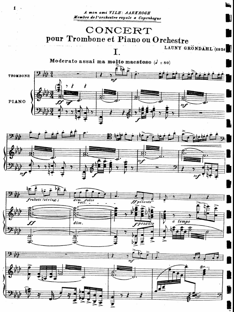 Launny Grohndal Trombone Concerto | PDF