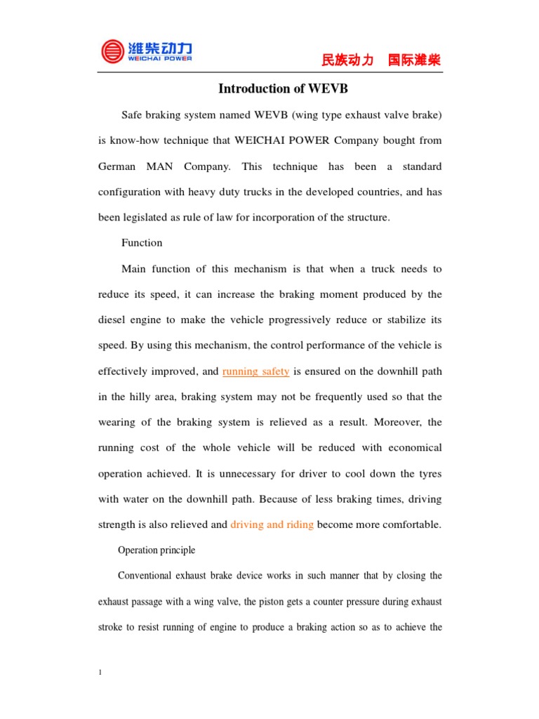 Man Engine Brake (English) | PDF