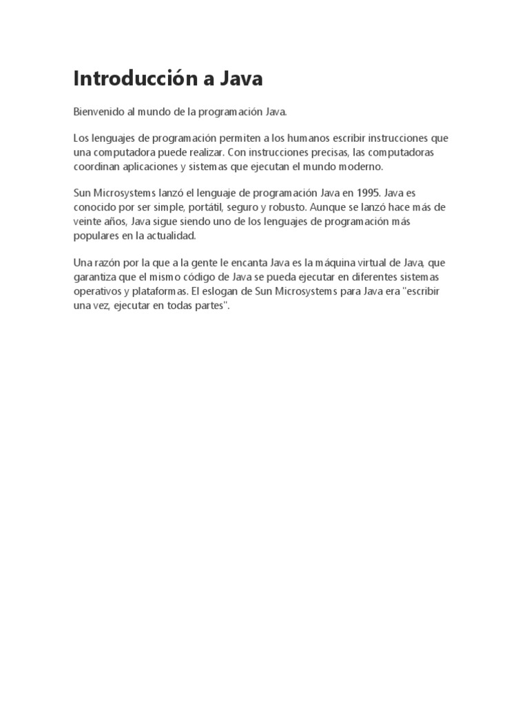 Manual De Java Pdf Java Lenguaje De Programación Compilador